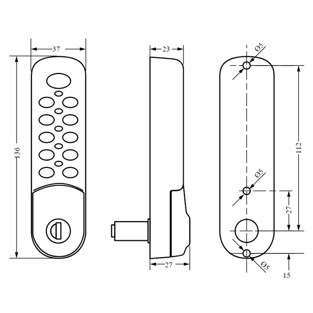 Lowe and Fletcher 3780 Digital Combi Lock| Fast Key Services Ltd